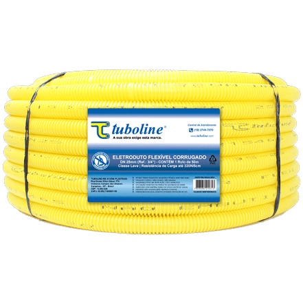 Conduite Eletroduto Corrugado DN32 - 1 X 25m Tuboline NBR15465 | Shopee ...