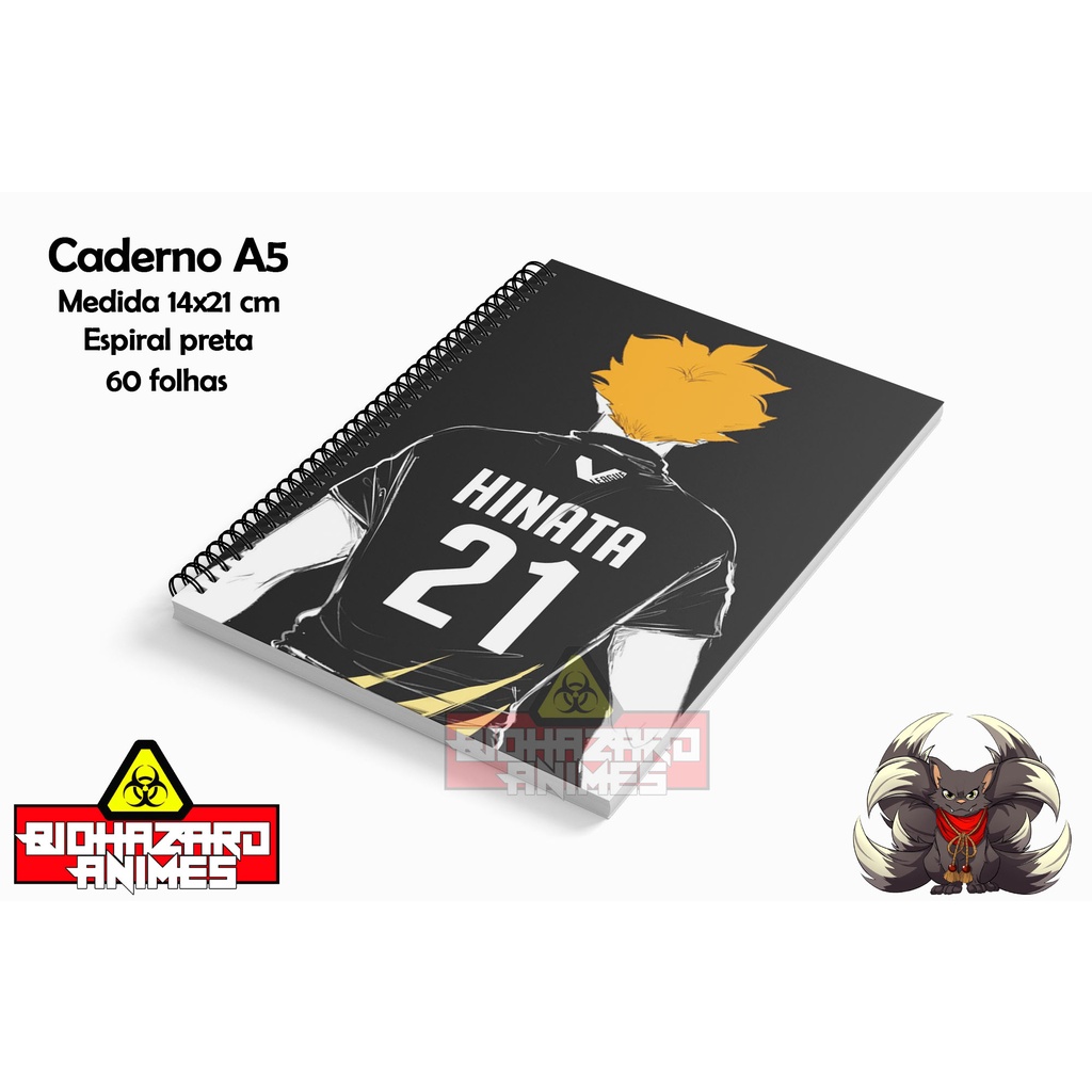 Caderno Anotação - Haikyuu - Hinata - Kenma Kozume | Shopee Brasil