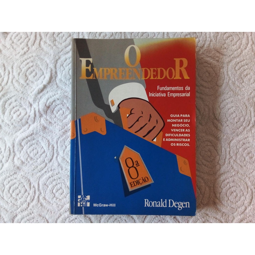 livro O empreendedor Ronald Degen | Shopee Brasil