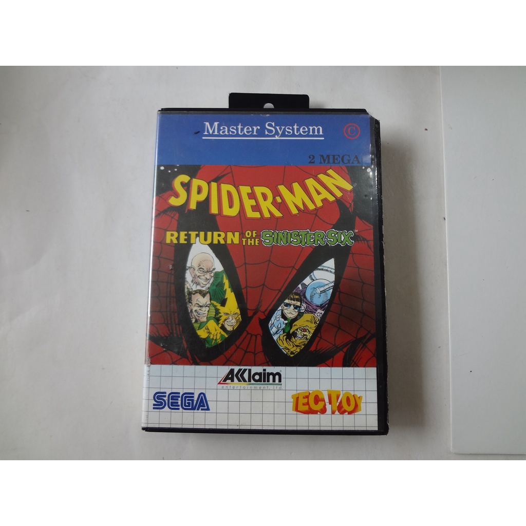 Spider-Man Return Of Sinister Six Master System Orig #2349 | Shopee Brasil