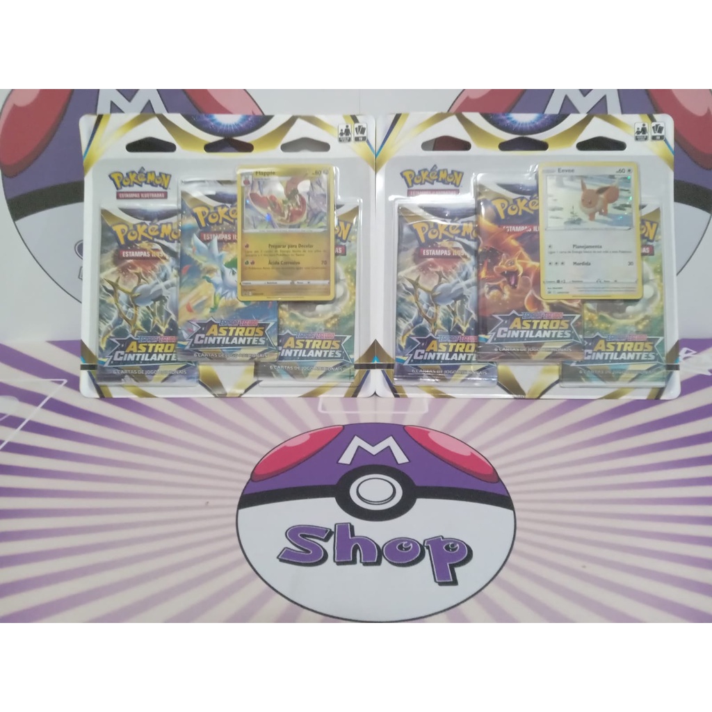 Blister Triplo Pokemon Espada E Escudo 9 Astros Cintilantes Shopee