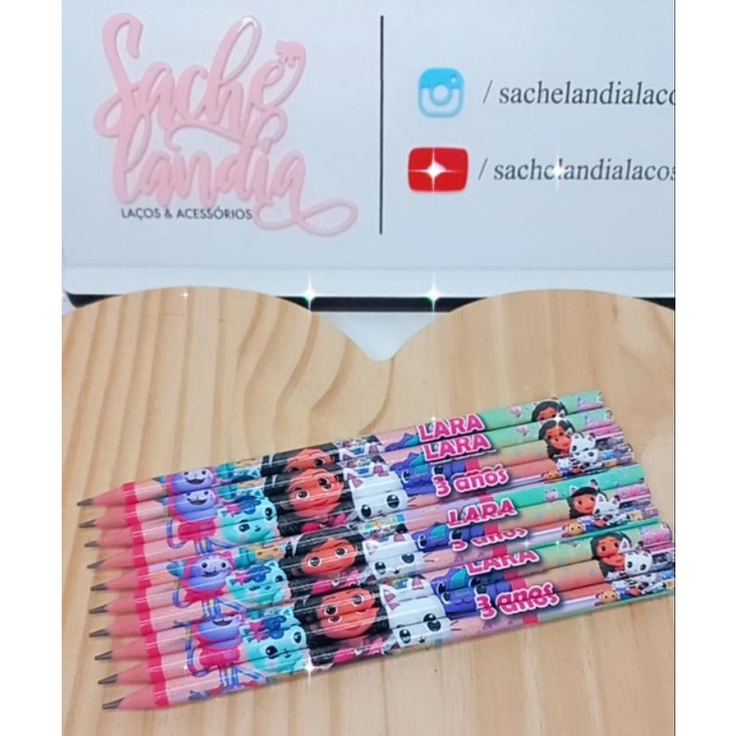 kit com 10 Lapis Personalizados Casa Magica da Gaby | Shopee Brasil
