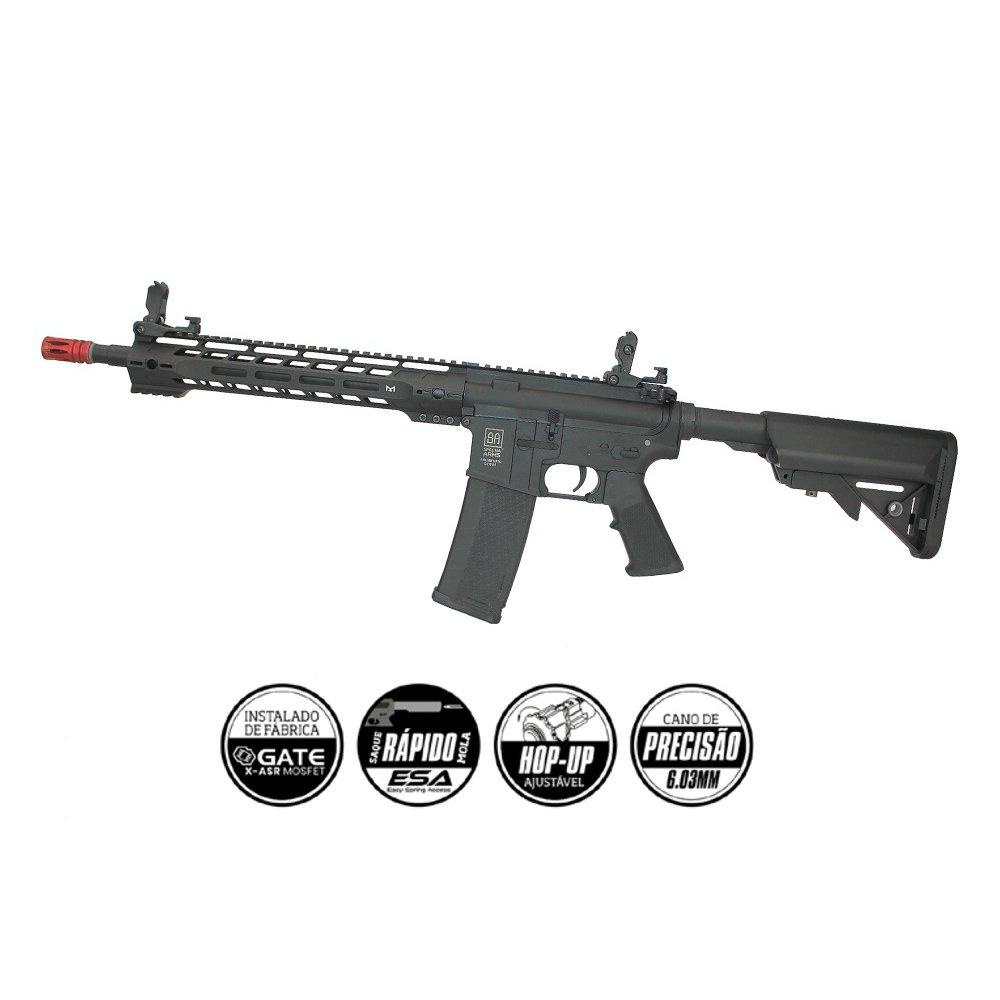 Rifle de Airsoft M4 Carbine Ris Long M-Lok Sa-C14 Black | Shopee Brasil