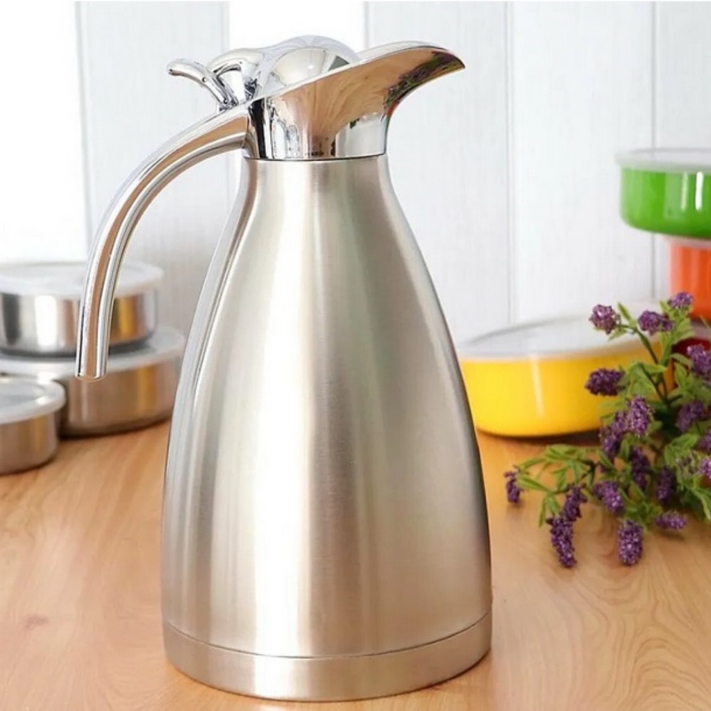 Jarra Térmica Inox Garra De Cozinha Bebida Café 1,5 Lt | Shopee Brasil