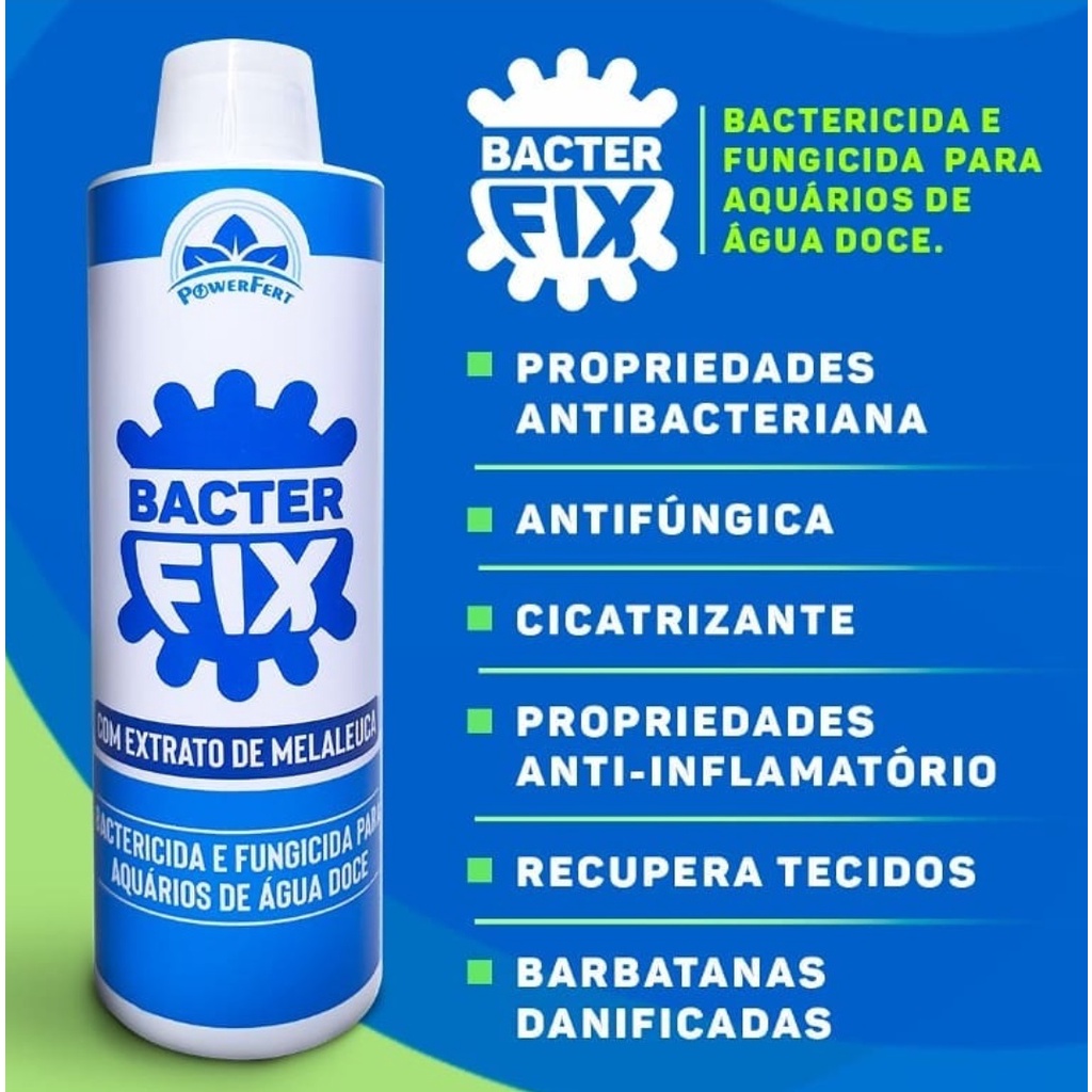 Bacter Fix 500ml - Bactericida e fungicida para aquários de água doce ...