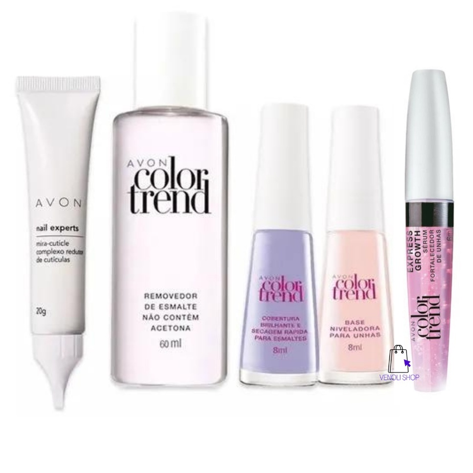 Linha Unhas Color Trend SOS / Removedor / Cobertura / Base Niveladora ...
