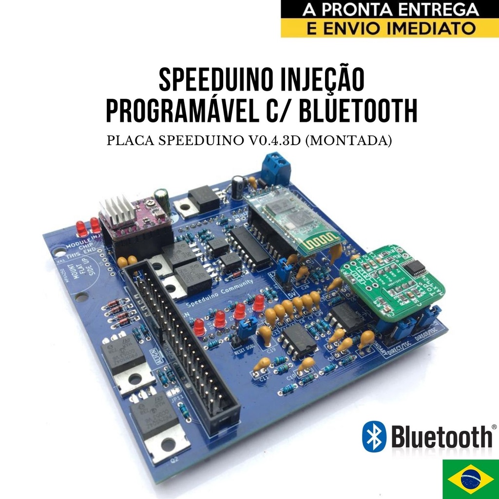 Speeduino Injeção Programável com Bluetooth Montada | Shopee Brasil