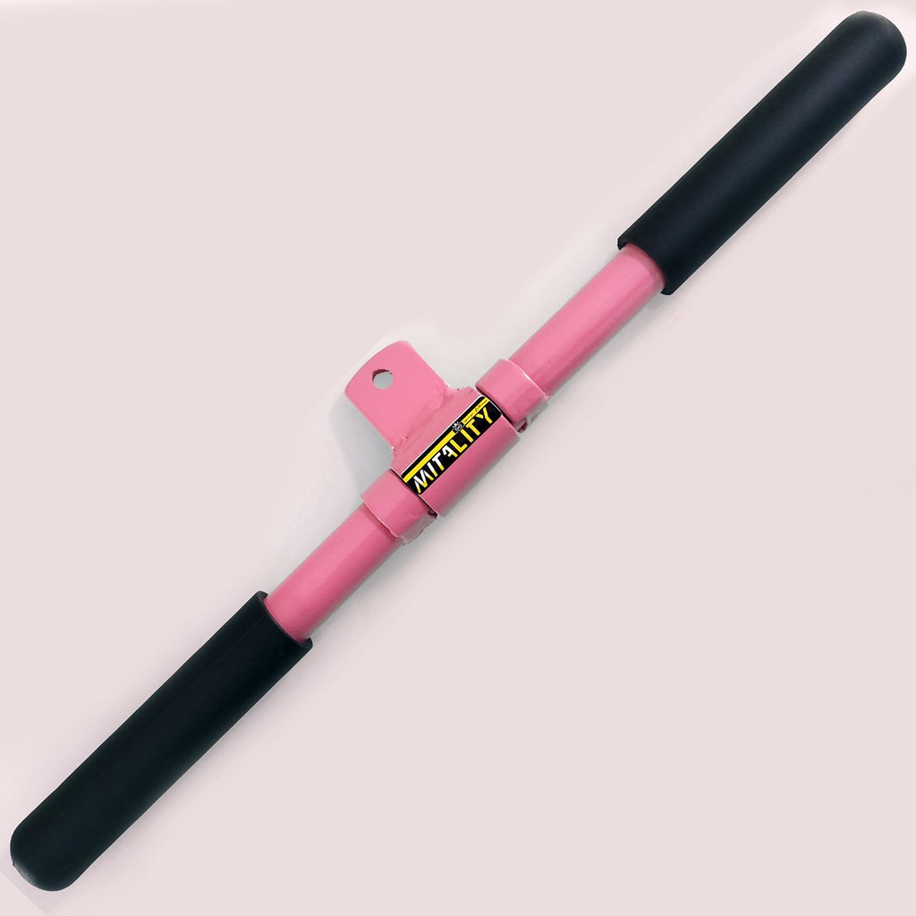 Puxador Barra Reta GIRATÓRIO ROSA para Crossover Triceps Pulley ...