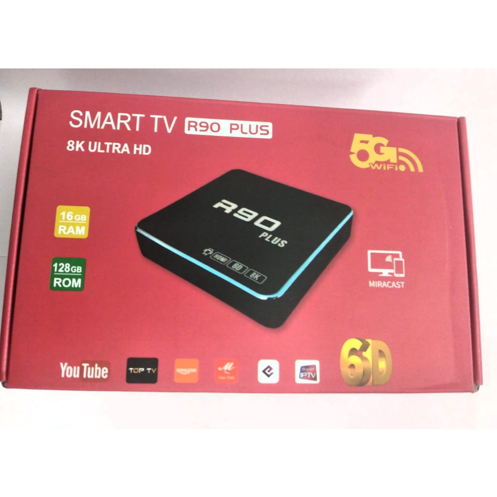 Smart tv r90 plus 8k 16GB RAM e 128GB | Shopee Brasil