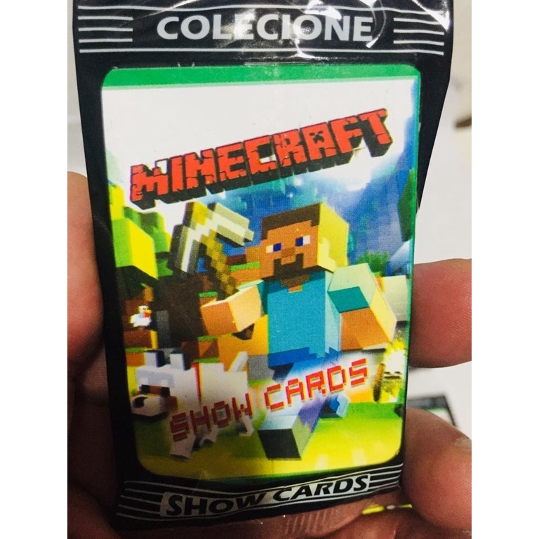 Kit 50 Pacotinhos Minecraft = 200 Cartinhas P Brincar Cards Minecraft ...