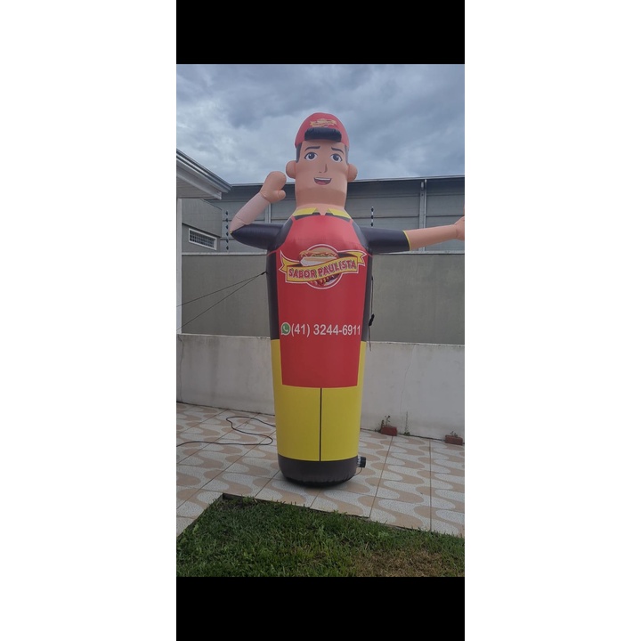 Boneco Inflável chama mais 3 metros boneco interativo personalizado ...
