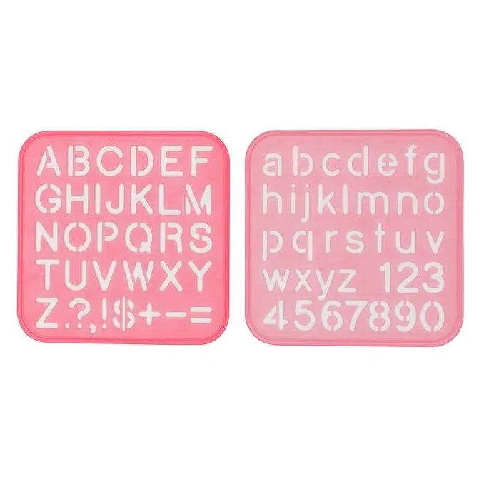 Stencil ABC Vermelho TupperWare | Shopee Brasil