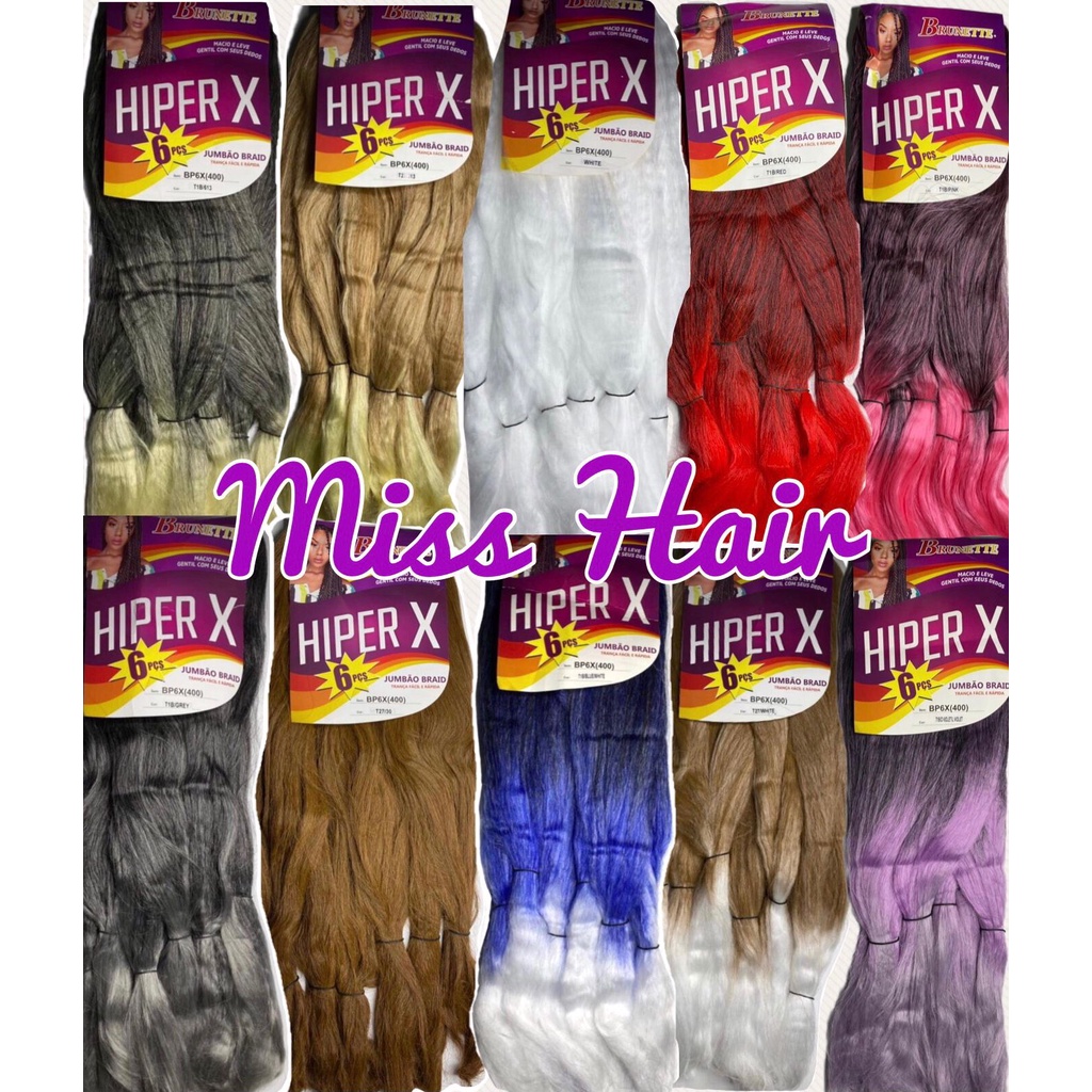 Cabelo Super Jumbão Jumbo HIPER X 400 gramas | Shopee Brasil