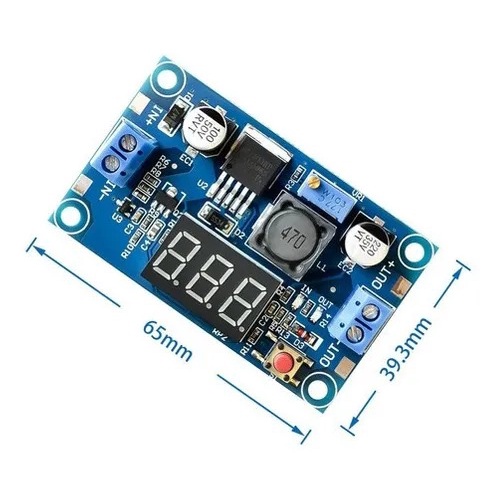 Regulador De Tensão Ajustável Lm2596 Dc-DC Display Step Down | Shopee ...