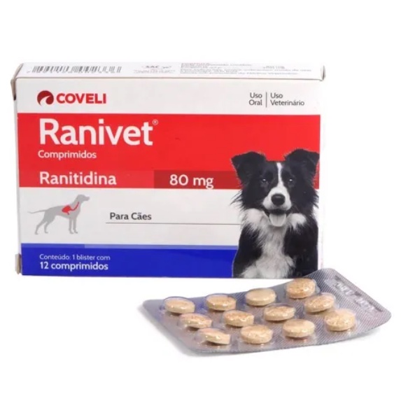 Ranitidina 80mg Ranivet Com 12 Comprimidos - Coveli | Shopee Brasil