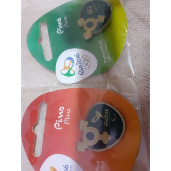 Pin oficial Olimpíadas Rio2016 (2unid) | Shopee Brasil