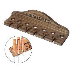 Porta Espetos De Parede Madeira Para 11 Espetos De Churrasco | Shopee ...