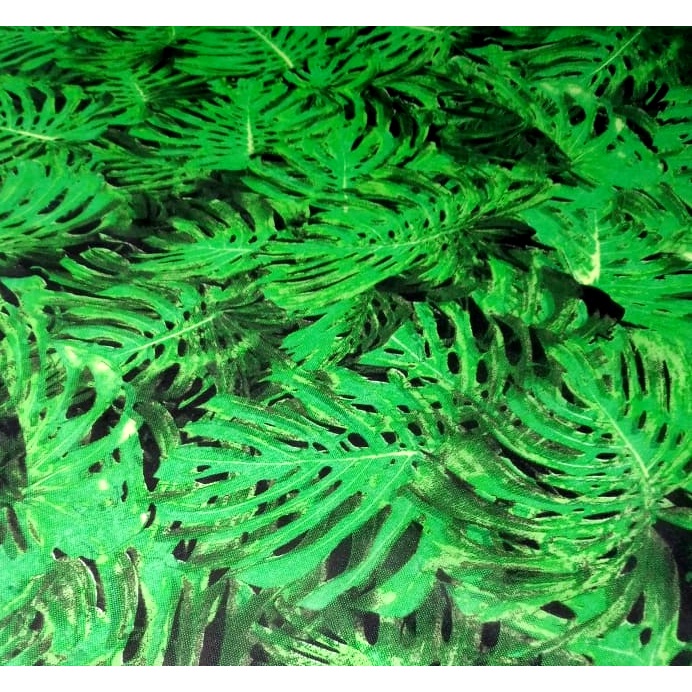 TNT Estampado Folha Costela de Adão 1.00m a 6,00m | Shopee Brasil