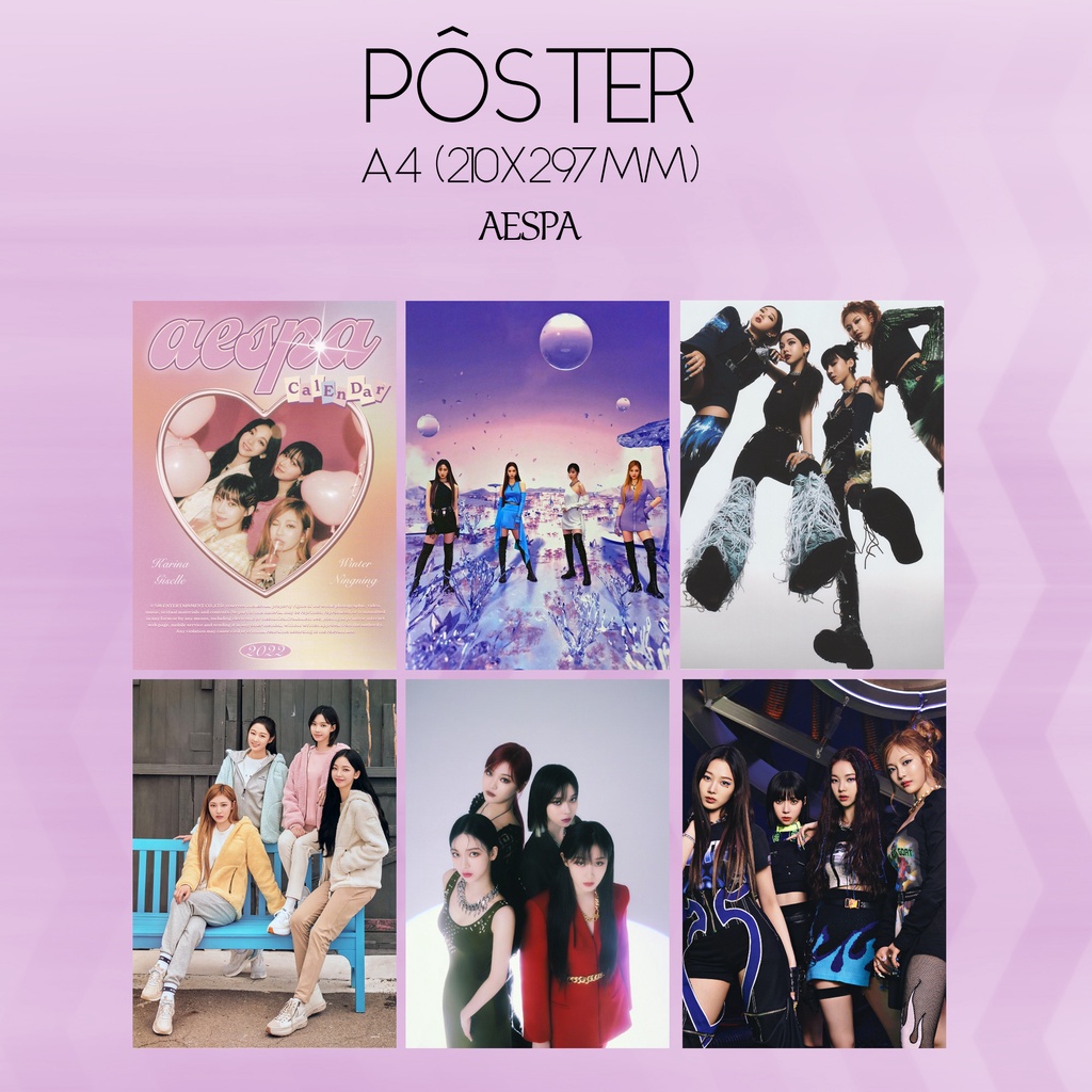 Poster Kpop Aespa | Shopee Brasil