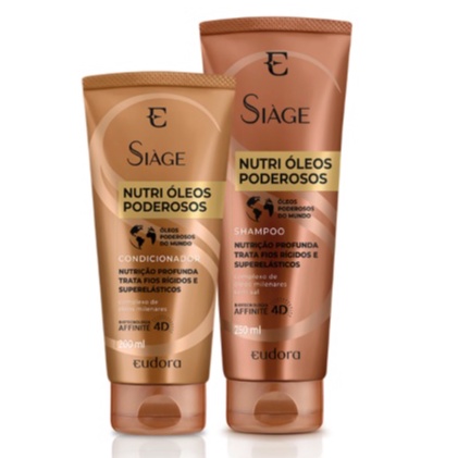 Shampoo e Condicionador Nutri Óleos Poderosos Siáge - Eudora | Shopee ...