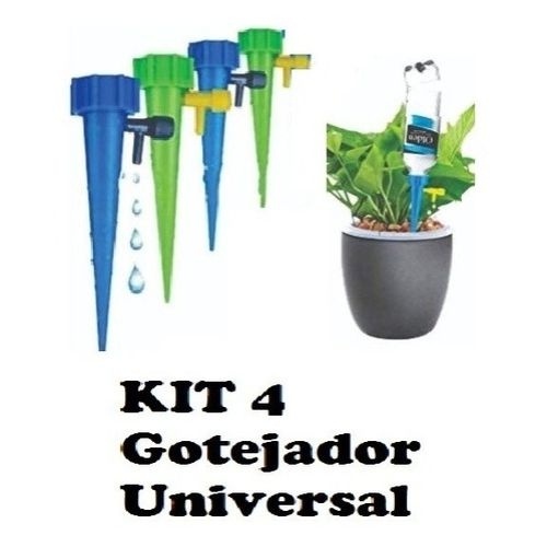 Irrigador AUTOMATICO kit 4 pçs gotejador vaso plantas automático ...