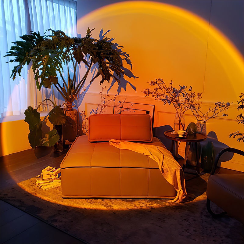Tik Tok Sunset Luminária Projetor Atmosfera Pôr Do Sol | Shopee Brasil