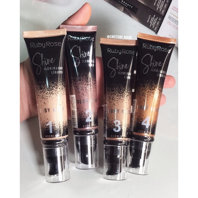 Iluminador Liquido Shine Ruby Rose | Shopee Brasil