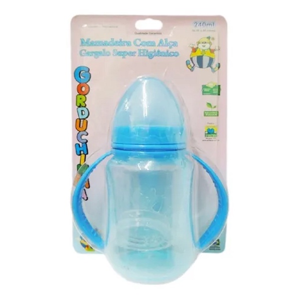 Mamadeira Alca Gargalo Higienico 240ml Pepeta Gorduchinha | Shopee Brasil