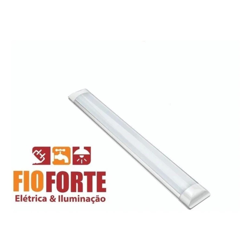 Luminaria Led Tubular Slim Sobrepor 18w 60 Cm 6500k Brilia | Shopee Brasil