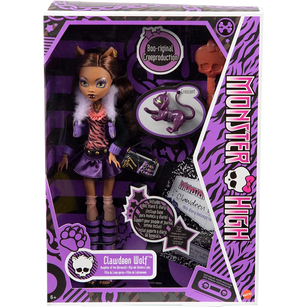 Boneca Monster High Clawdeen Wolf Boo-Original Repro 2022 | Shopee Brasil