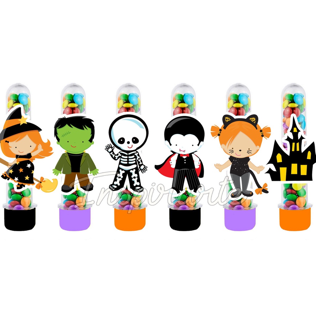 Apliques para Tubete 3d - Halloween | Shopee Brasil