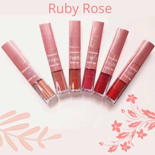 Batom Matte Lips Feels - Ruby Rose - Batom líquido - Batom matte Ruby ...