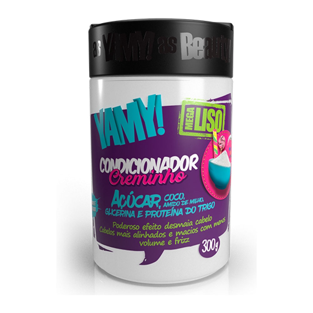 Condicionador Creminho De Açúcar Yamy Mega Liso 300g | Shopee Brasil