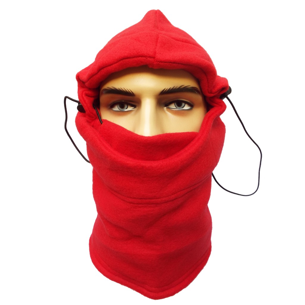 Touca frio intenso vermelha Tática Balaclava Proteção Inverno Soft ...