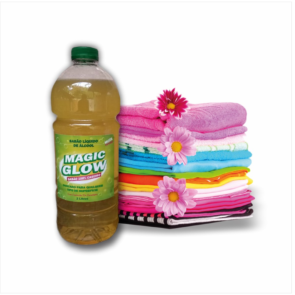 MAGIC GLOW Sabão Líquido Caseiro Artesanal Eucalipto 2L | Shopee Brasil