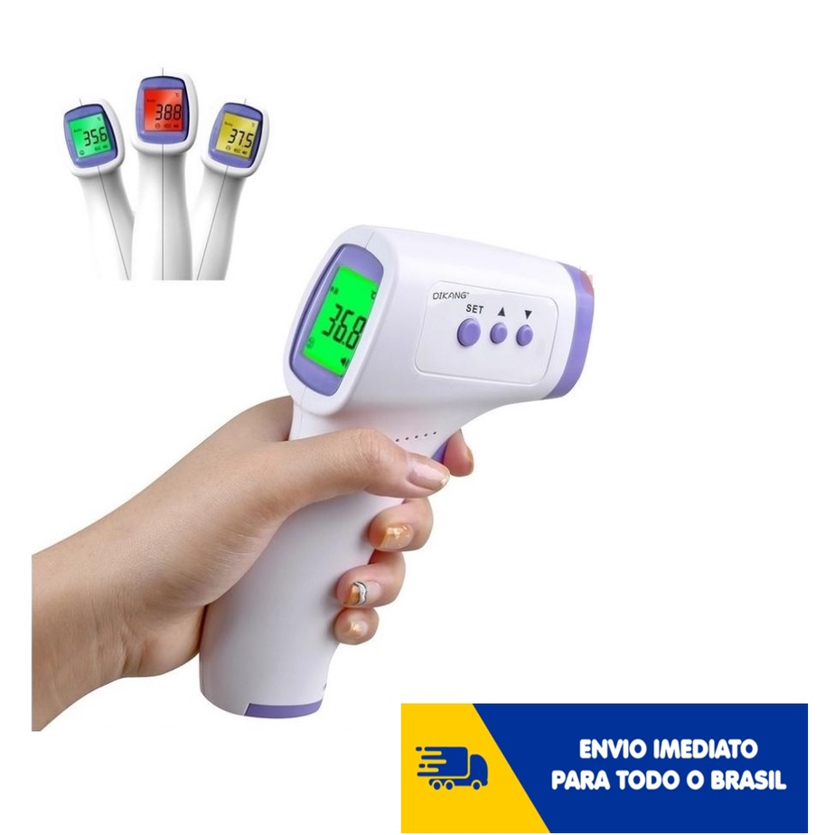 Termômetro Digital Infravermelho Febre e Objetos Laser Alta Precisão ...