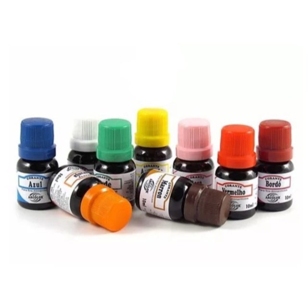 Corante Líquido 10ml Arcolor | Shopee Brasil
