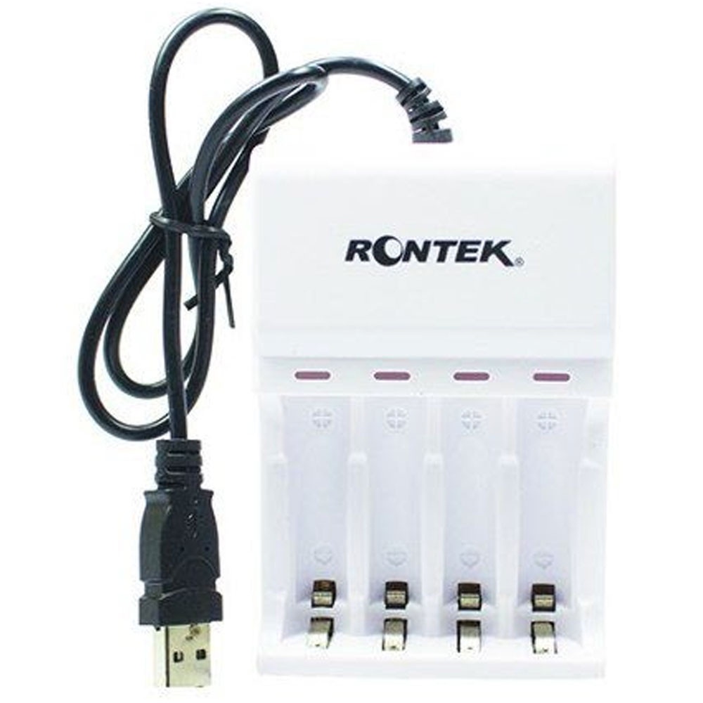 Carregador de Pilhas 4AA 4AAA USB 5V Rontek | Shopee Brasil