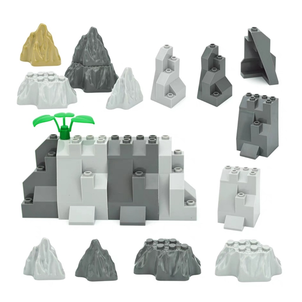 Compatível com Lego Creative Scene Building Accessories Rock Rock Wall ...