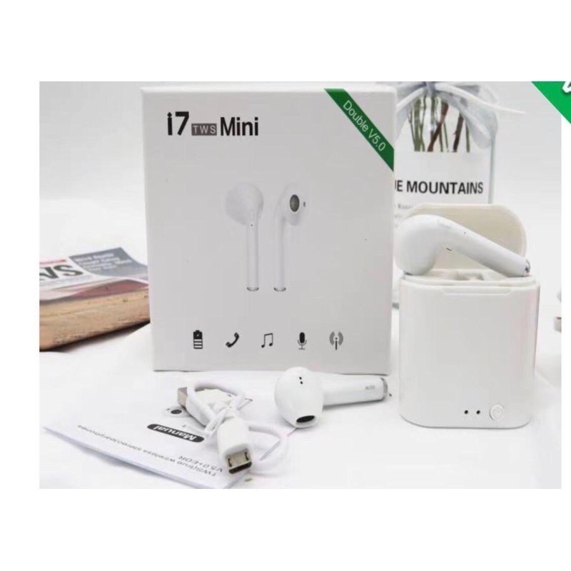 Fone De Ouvido Sem Fio I7mini Tws Branco / i7s Bluetooth | Shopee Brasil