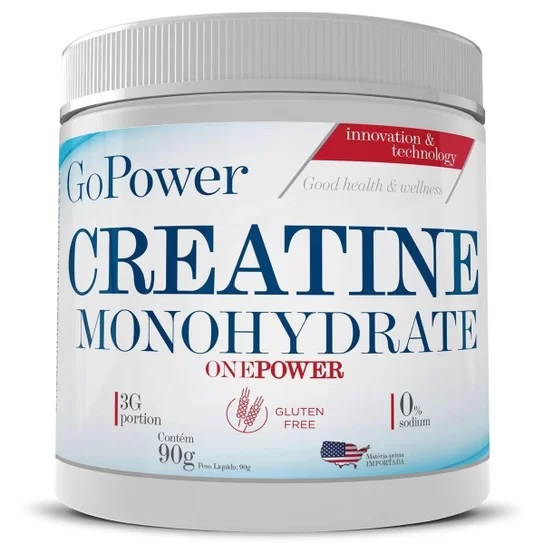 Creatina Monohidratada 90gr Go Power Nutrends | Shopee Brasil