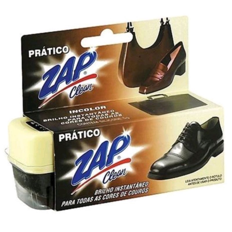 Esponja Pratica de Brilho Instantâneo para Sapatos, Bolsas e Couro Zap ...