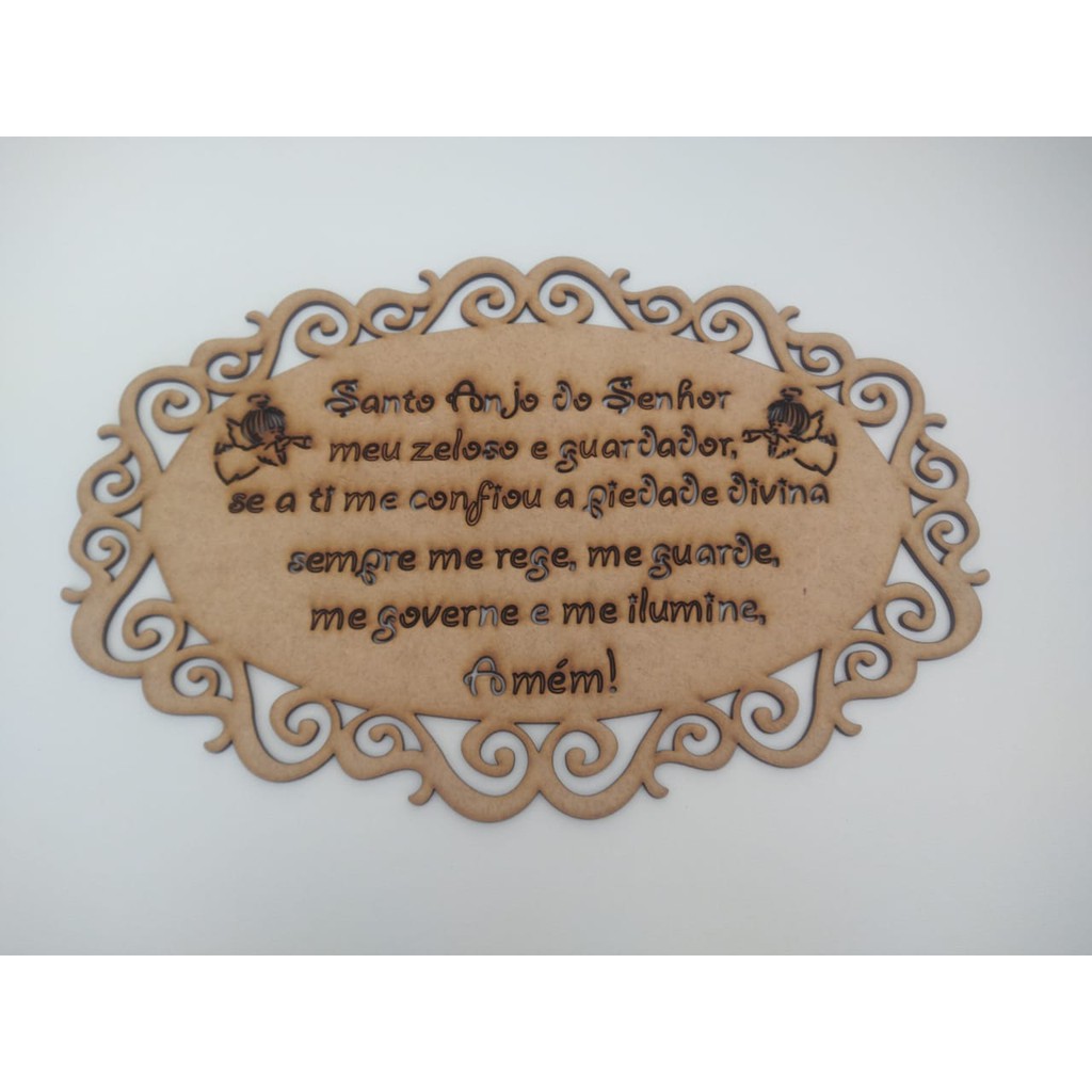 Placa Santo Anjo PL005 | Shopee Brasil