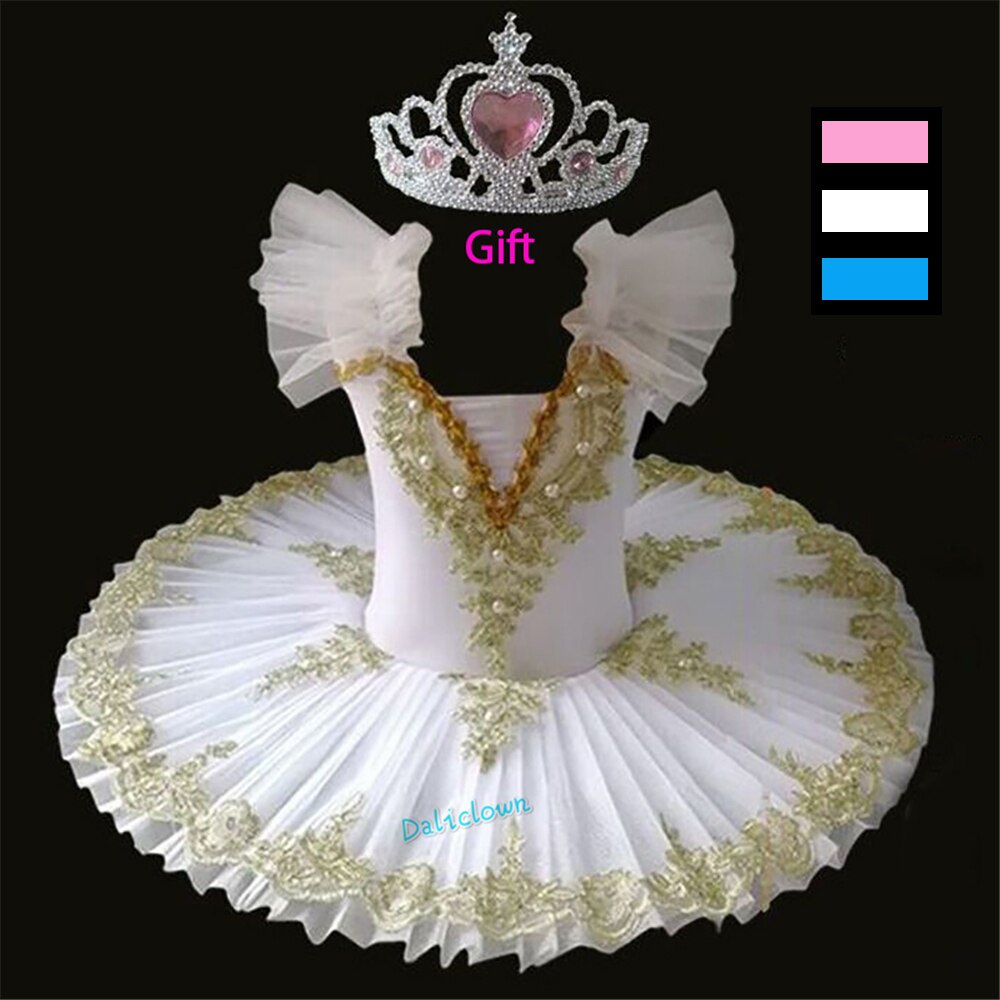 Vestido de balé tutu infantil feminino, balé rosa com malha estilo ...