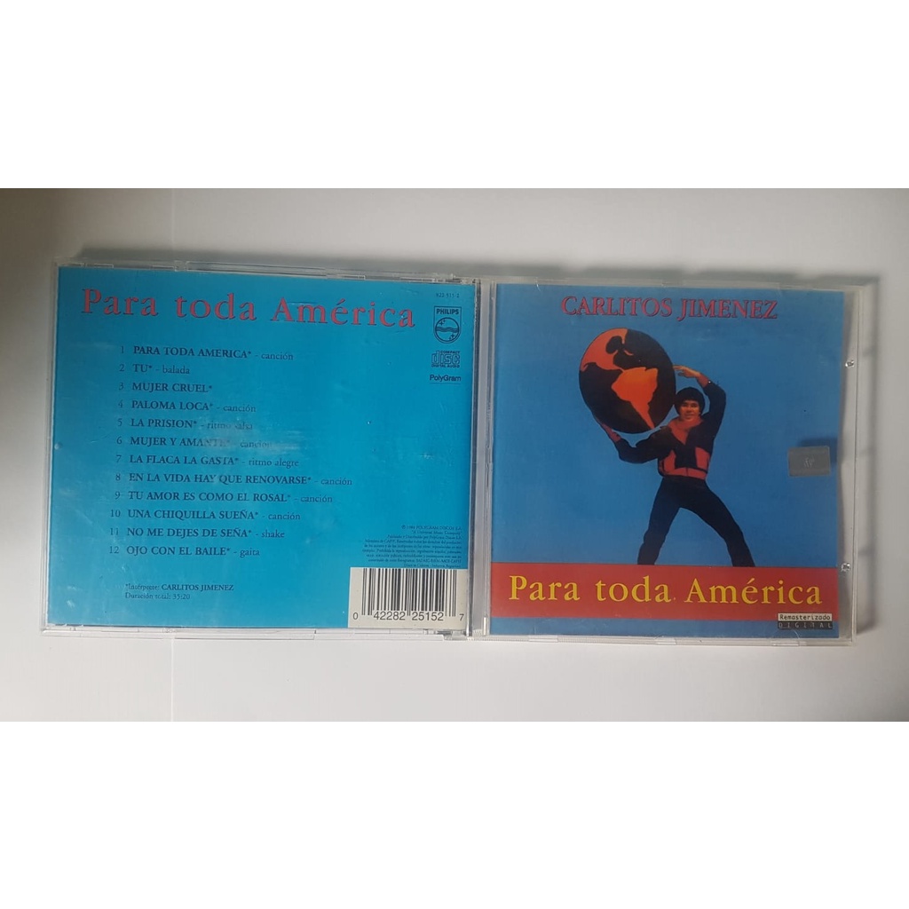 Cd La carlitos Jiménez Para Toda América | Shopee Brasil