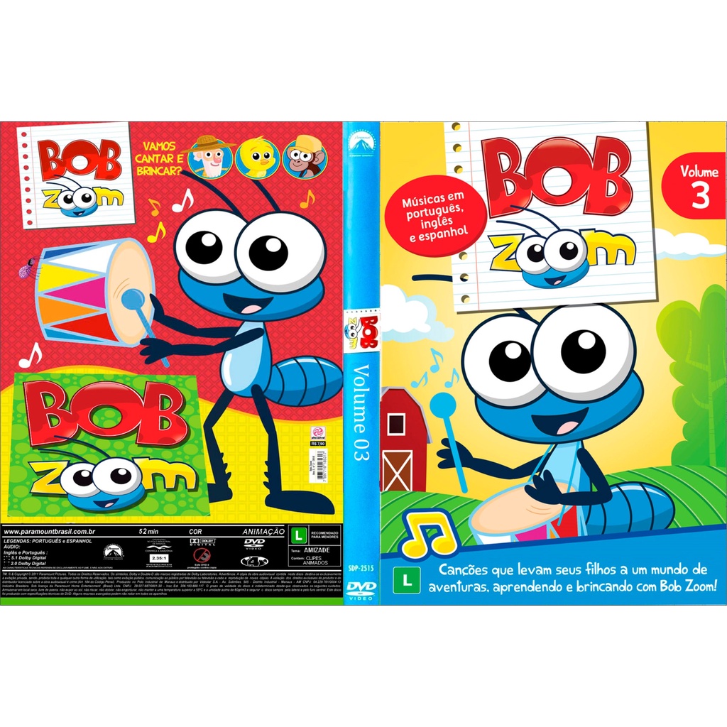 Bob Zoom Coleção completa 5 DVDs | Shopee Brasil