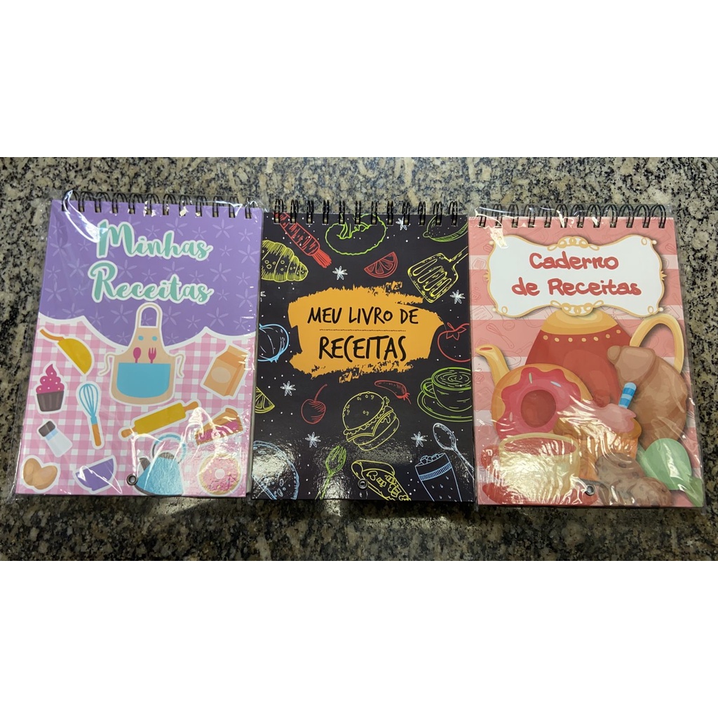 Caderno de Receita com 96 folhas Unidade - Win Paper/ WX Gift | Shopee Brasil