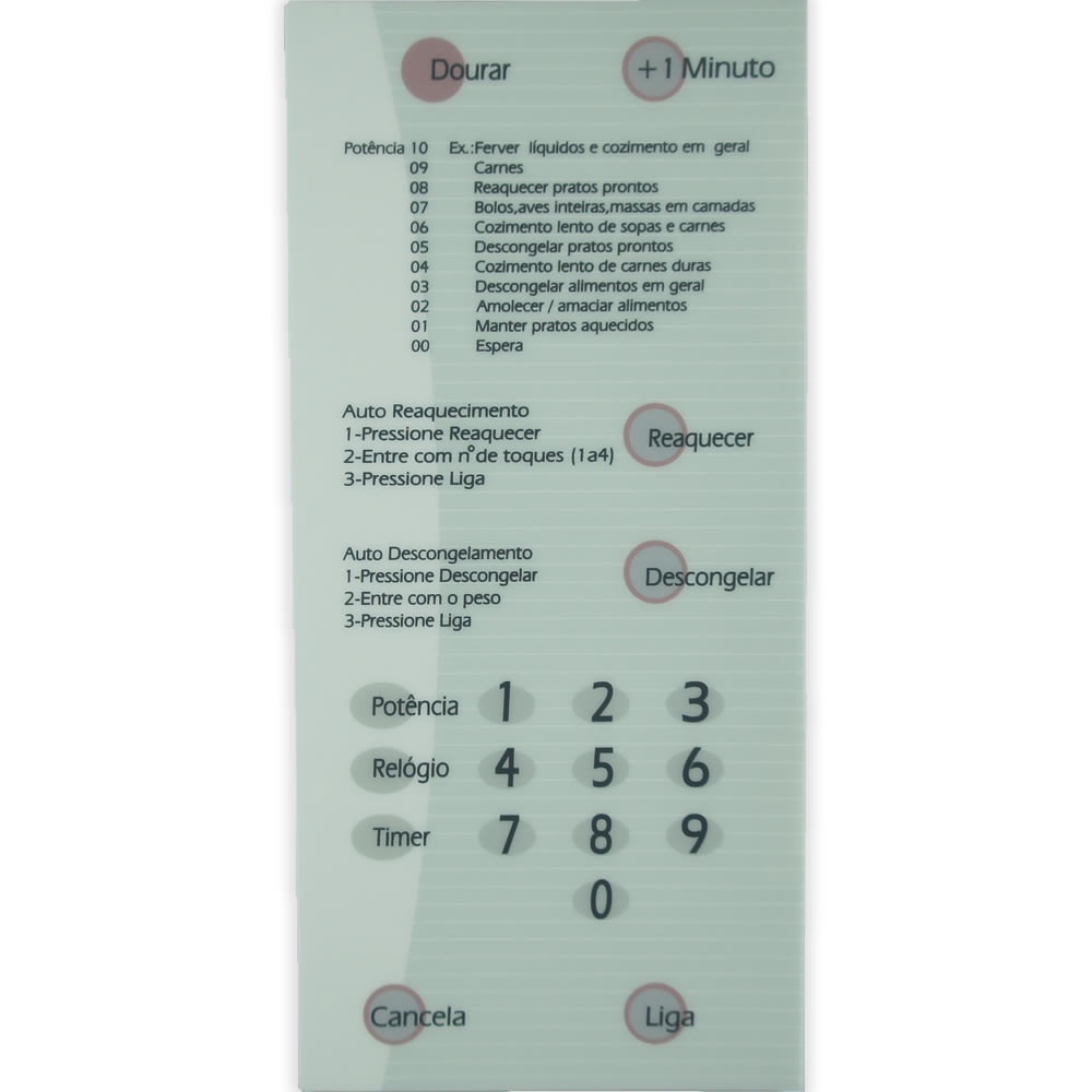Membrana Microondas Brastemp BMP 42 BRANCA C/ DRD | Shopee Brasil