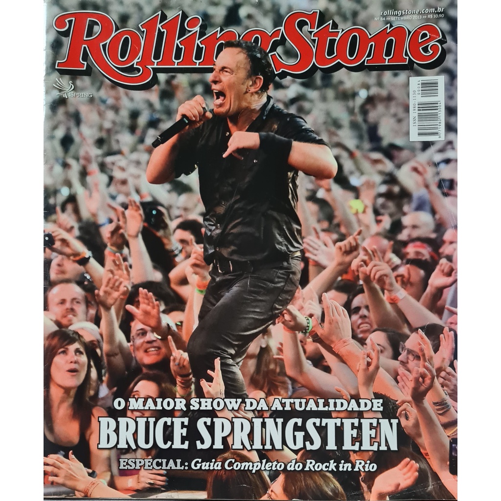 Revista Rolling Stone Brasil nr 84 Bruce Springsteen; Rock'n'Rio | Shopee Brasil
