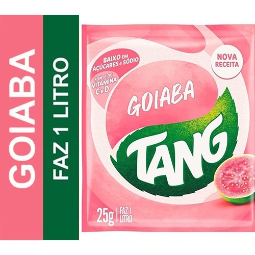 Suco em Pó TANG 25g - Sabor Goiaba (Unidade) | Shopee Brasil